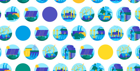 Renewable sources of energy editable Royalty Free Vector