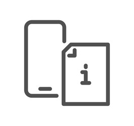 Info and help desk icon Royalty Free Vector Image