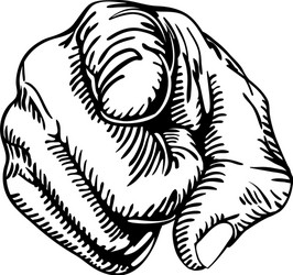 Hand pointing finger Royalty Free Vector Image