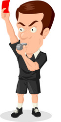 Soccer referee Royalty Free Vector Image - VectorStock