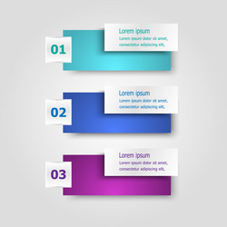 9 infographics rectangle paper index with data Vector Image