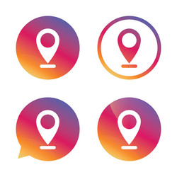 Internet mark icon navigation pointer symbol Vector Image