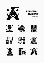 Personal hygiene icons packs Royalty Free Vector Image