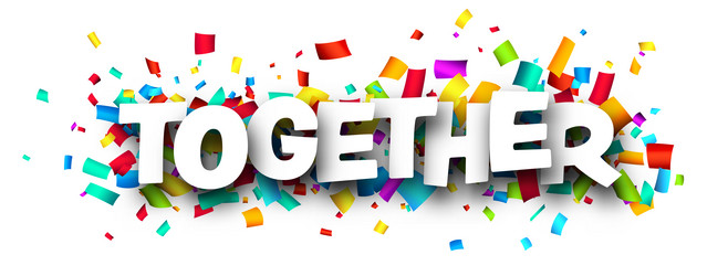Change sign over cut out foil ribbon confetti Vector Image