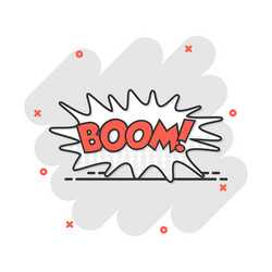 Cartoon bang comic sound effects icon in comic Vector Image