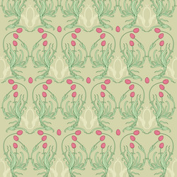 Floral textile design Royalty Free Vector Image