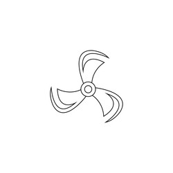 Wind fan logo Royalty Free Vector Image - VectorStock