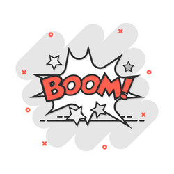 Cartoon boom comic sound effects icon Royalty Free Vector
