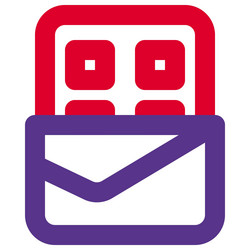 Half opened yummy chocolate bar Royalty Free Vector Image