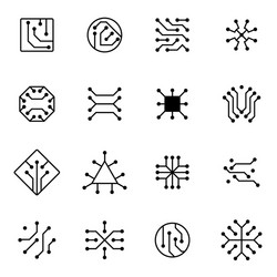 Electronic symbols Royalty Free Vector Image - VectorStock