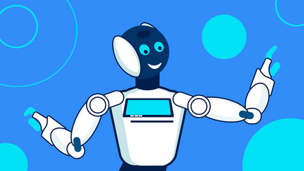 Robot artist drawing madonna ai generated drawing Vector Image