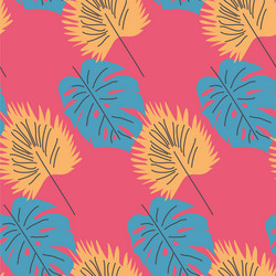 Abstract geometric radial flowers seamless Vector Image