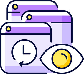 Keylogging rgb color icon Royalty Free Vector Image