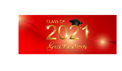 Class 2021 graduation text design for cards Vector Image