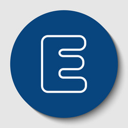 Letter e sign design template element Royalty Free Vector