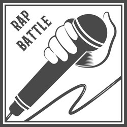 Rap music logo Royalty Free Vector Image - VectorStock