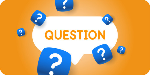 A poster with question marks Royalty Free Vector Image