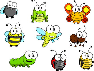 Insects Cute Cartoon Vector Images (over 29,000)