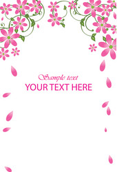 Pink spring Royalty Free Vector Image - VectorStock