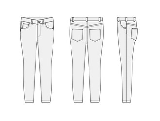 Jeans Template Vector Images (over 6,100)
