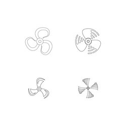 Wind fan logo Royalty Free Vector Image - VectorStock