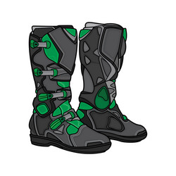 Motocross Boots Vector Images (over 150)