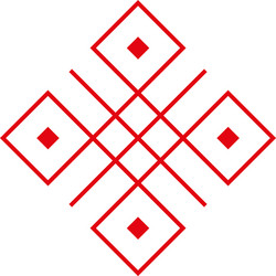 Early slavic symbols union sun Royalty Free Vector Image