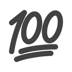 Hundred points icon image Royalty Free Vector Image
