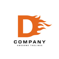 D Fire Flame Letter Lettering Logo Vector Images (over 190)