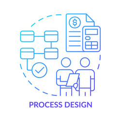Public project management blue gradient concept Vector Image