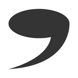 Comma symbol icon Royalty Free Vector Image - VectorStock