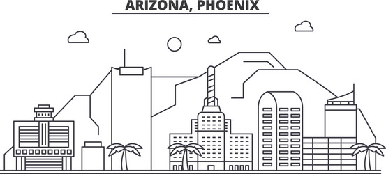 Phoenix Skyline Vector Images (over 260)