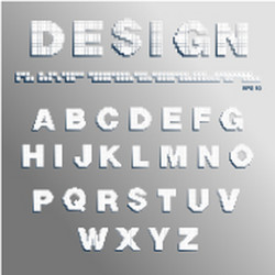 Lower-case pixel font Royalty Free Vector Image