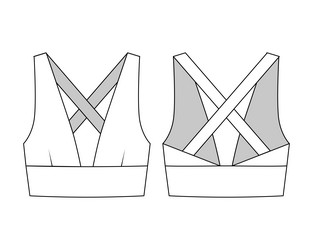 Halter top bra Royalty Free Vector Image - VectorStock