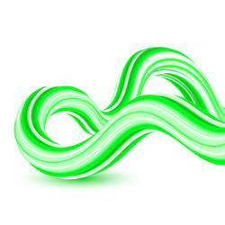 Abstract wave with green retro lights Royalty Free Vector