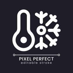 Climate control system pixel perfect linear ui Vector Image