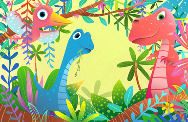 Kids Dinosaurs Vector Images (over 18,000)