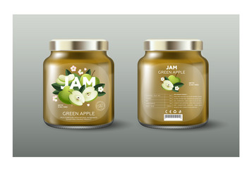 Apple Dessert Jam Label Vector Images (over 310)