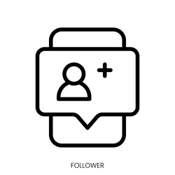 Instagram post icon line art style design Vector Image