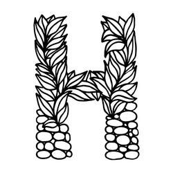 Alphabet Doodle H Letter Vector Images (over 180)