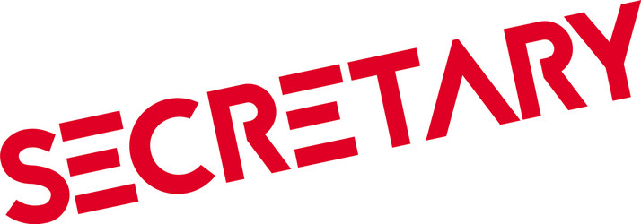 Secretary rubber stamp Royalty Free Vector Image