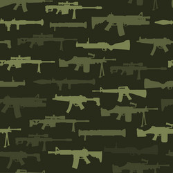 Military weapons pattern seamless monochrome Vector Image