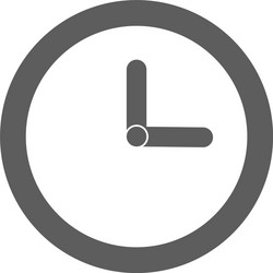 Time icon and watch timer symbol ui web logo Vector Image
