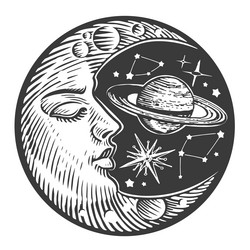Vintage Moon Vector Images (over 34,000)