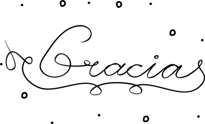 Gracias Spanish Phrase Vector Images (85)
