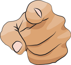 We want you pointing finger icon Royalty Free Vector Image
