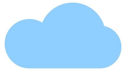 Cloud on blue sky Royalty Free Vector Image - VectorStock