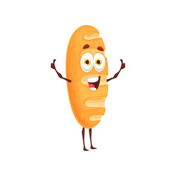Happy bread cartoon Royalty Free Vector Image - VectorStock