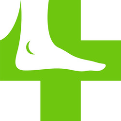 Health medical foot logo template creative Vector Image