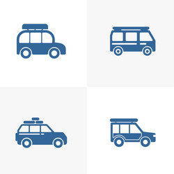Travel car logo design template Royalty Free Vector Image